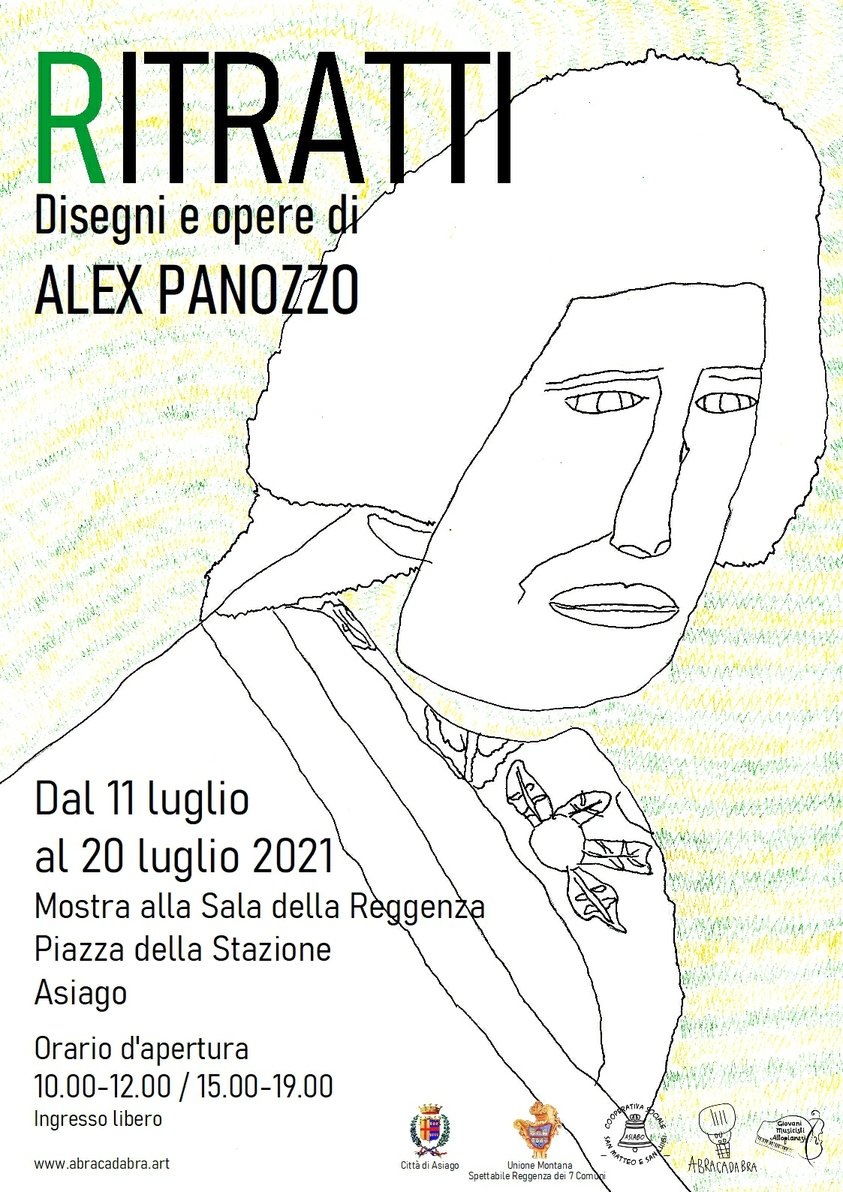 Mostra "Ritratti. Disegni e opere di Alex Panozzo" ad Asiago - dal 11 ...