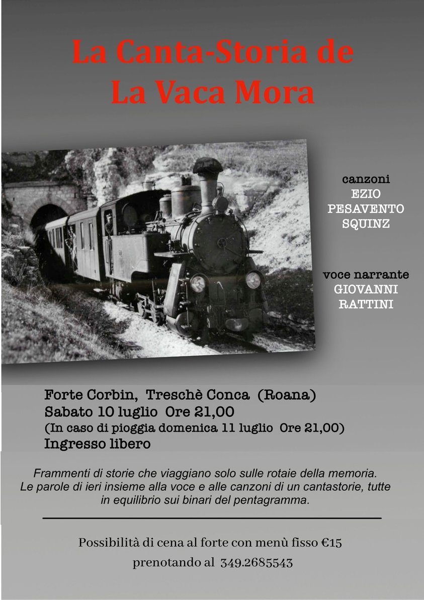 "La canta-storia de la vaca mora" al Forte Corbin - 10 luglio 2021