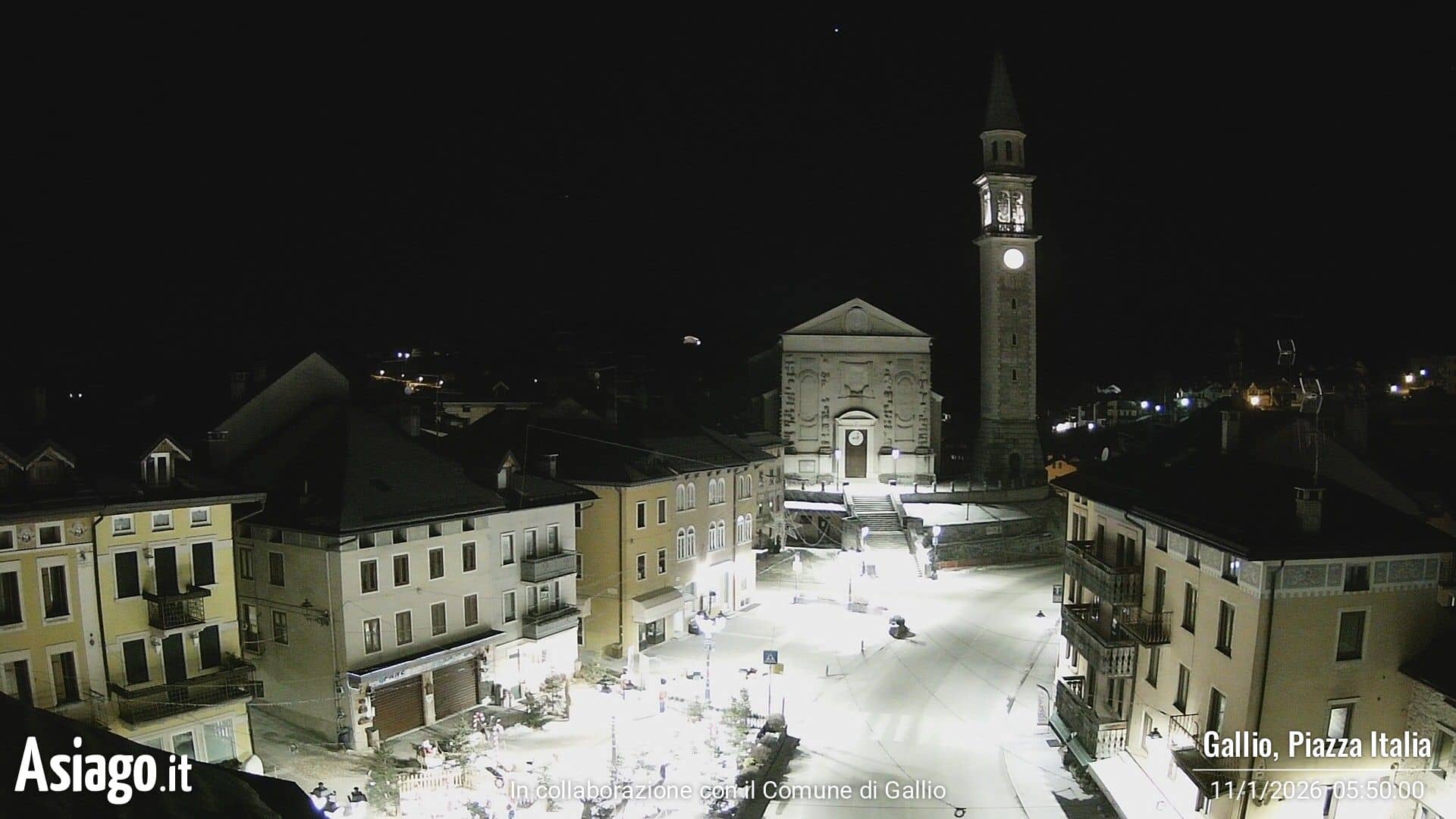 Webcam Live su Piazza Italia a Gallio